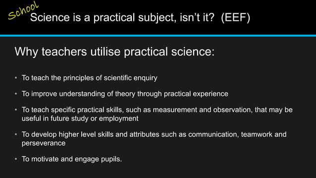 Practical work in school science | PDF | Education industry | Industries