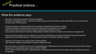 Practical work in school science | PDF | Education industry | Industries