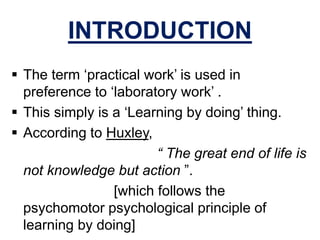 Practical work in science | PPTX