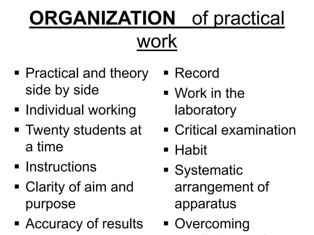 Practical work in science | PPTX | Homework and Study | Education