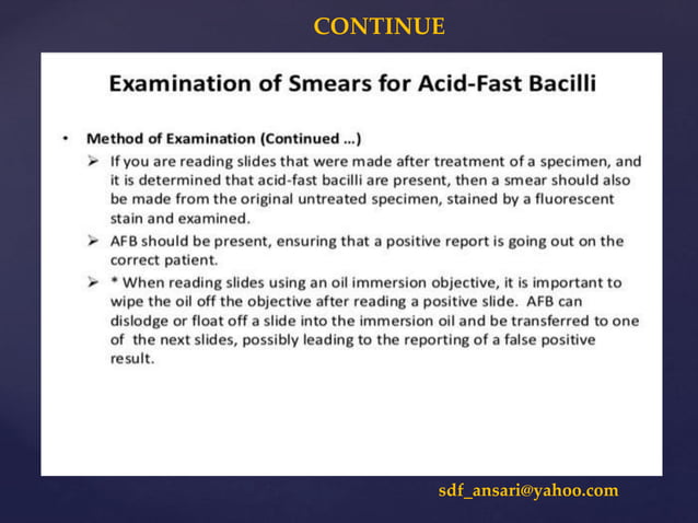 Practical z n staining | PPTX