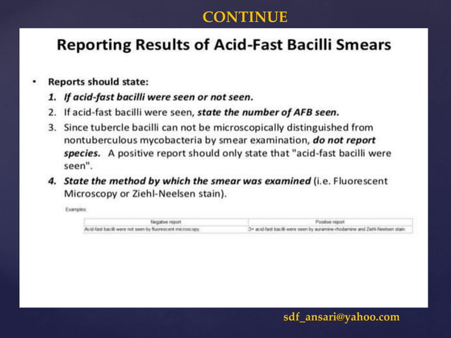 Practical z n staining | PPTX
