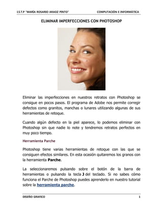Practica n° 23 eliminar defectos de piel | PDF