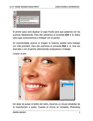 Practica n° 23 eliminar defectos de piel | PDF