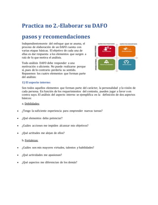 Practica No 2 DAFO personal | PDF