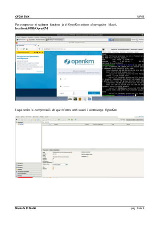 Tutorial instal·lació OpenKm en una maquina Debian | DOCX
