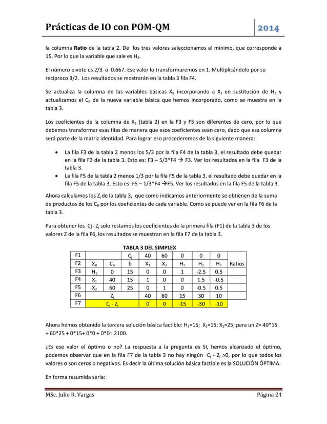 Practicas de-io-con-pom-qm | PDF