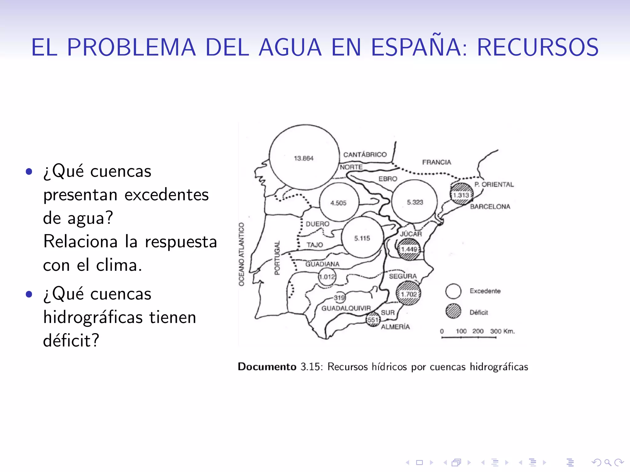 Prácticas de Geografía: el problema del agua en España | PPT