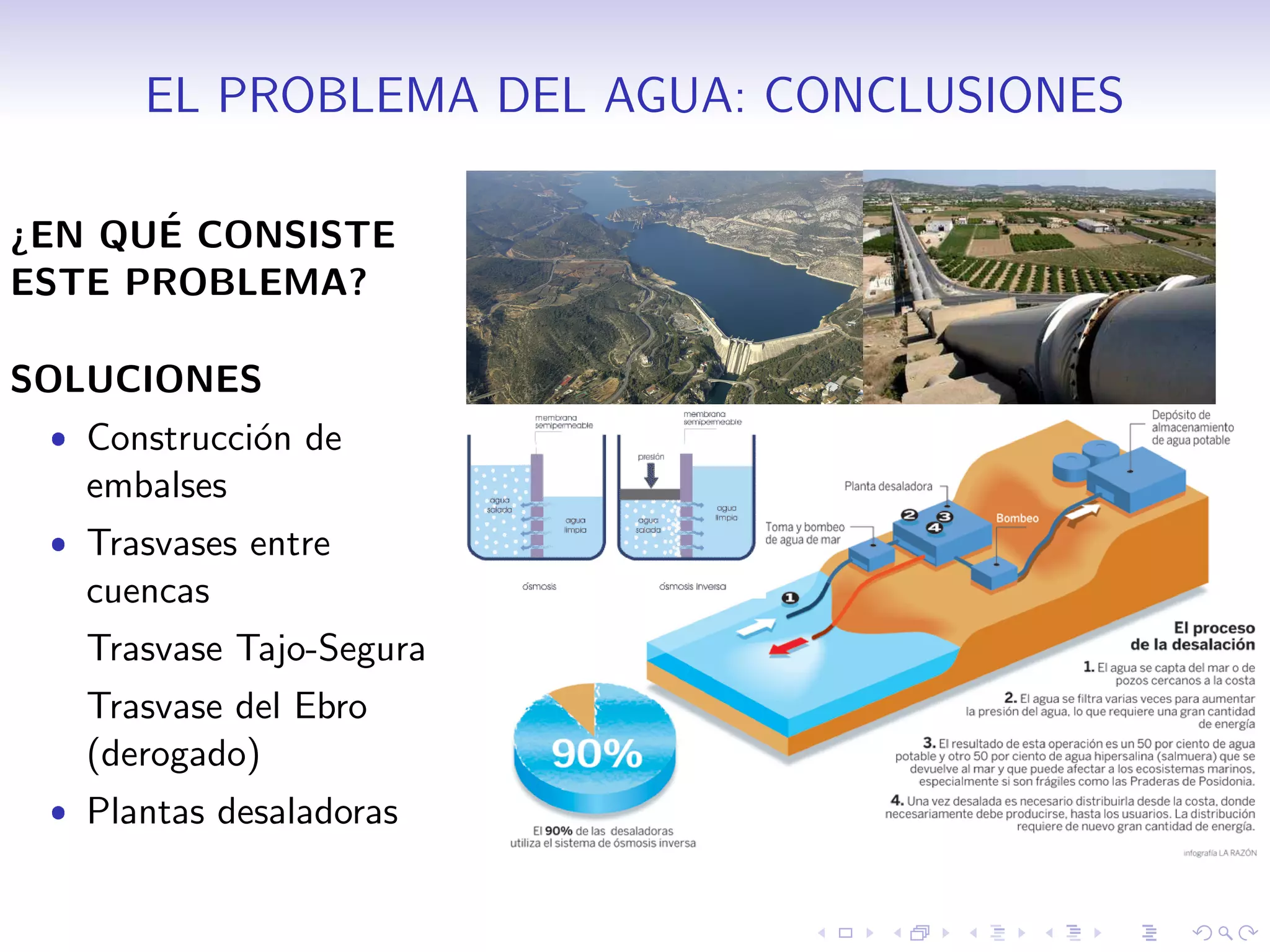 Prácticas de Geografía: el problema del agua en España | PPT