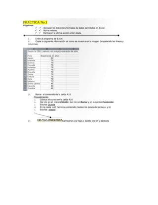 Practicas de excel | PDF