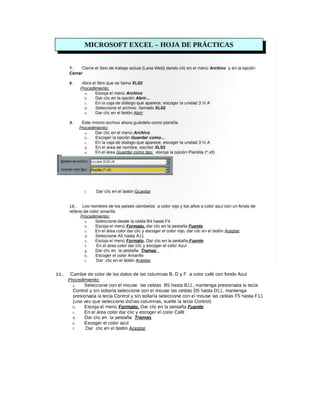 Practicas de excel | PDF