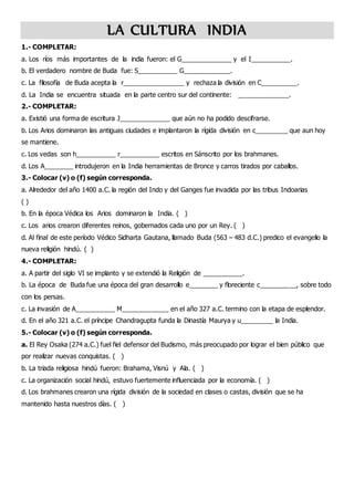 Practicas de historia universal persia la india-etc | PDF