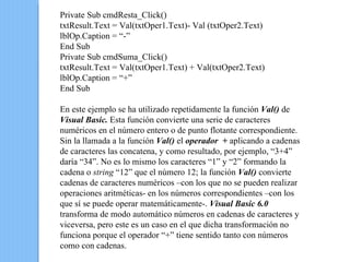Practicas de visual basic 6.0 | PPT | Programming Languages | Computing