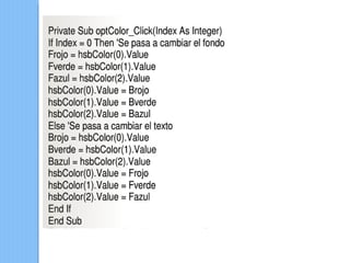 Practicas de visual basic 6.0 | PPT | Programming Languages | Computing