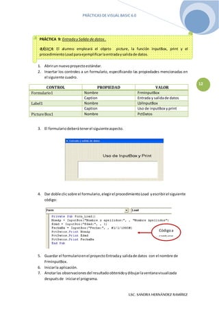INFOSAN PRACTICAS DE VISUAL BASIC 6 B | PDF