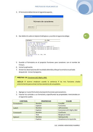 INFOSAN PRACTICAS DE VISUAL BASIC 6 B | PDF