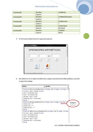 INFOSAN PRACTICAS DE VISUAL BASIC 6 B | PDF
