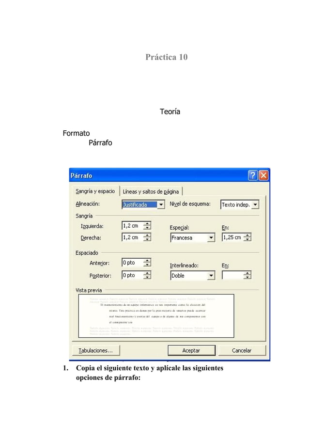 Practicas de word resuelto | RTF