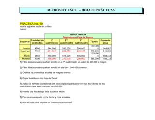 Practicas excel | PDF