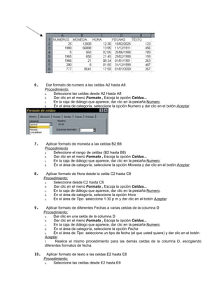 Practicas excel | PDF