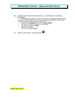 Practicas excel | PDF