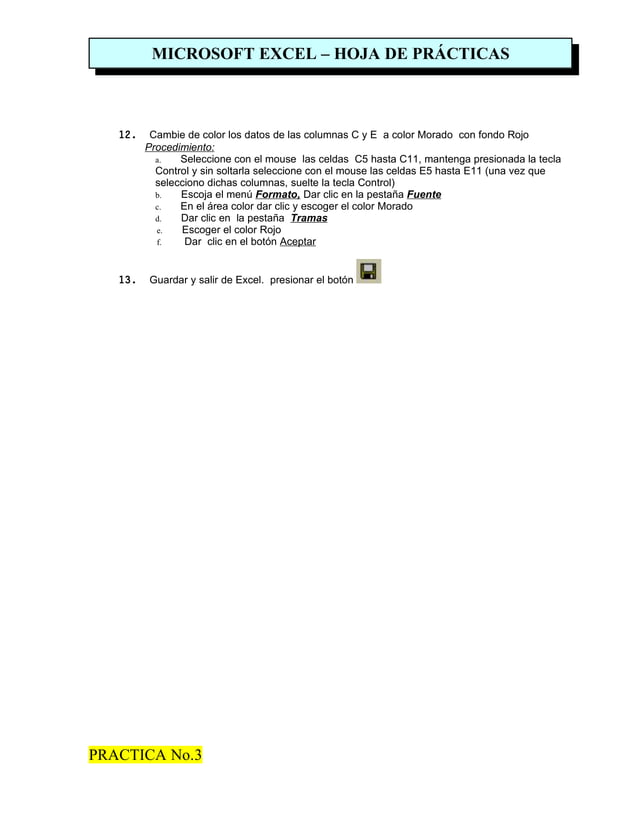 Practicas excel | PDF