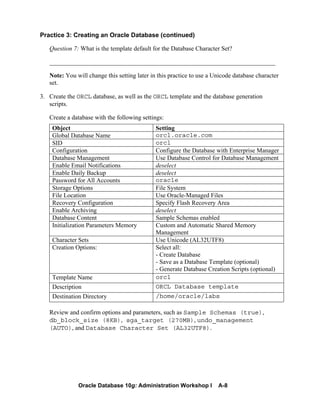 Practicas oracle10g | PDF