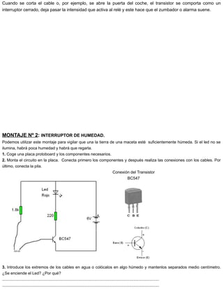 Practica transistores | PDF
