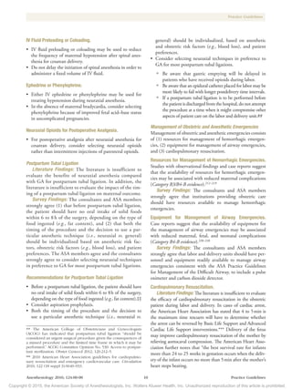 Practice guidelines-for-obstetric-anesthesia | PDF