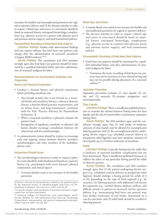 Practice guidelines-for-obstetric-anesthesia | PDF