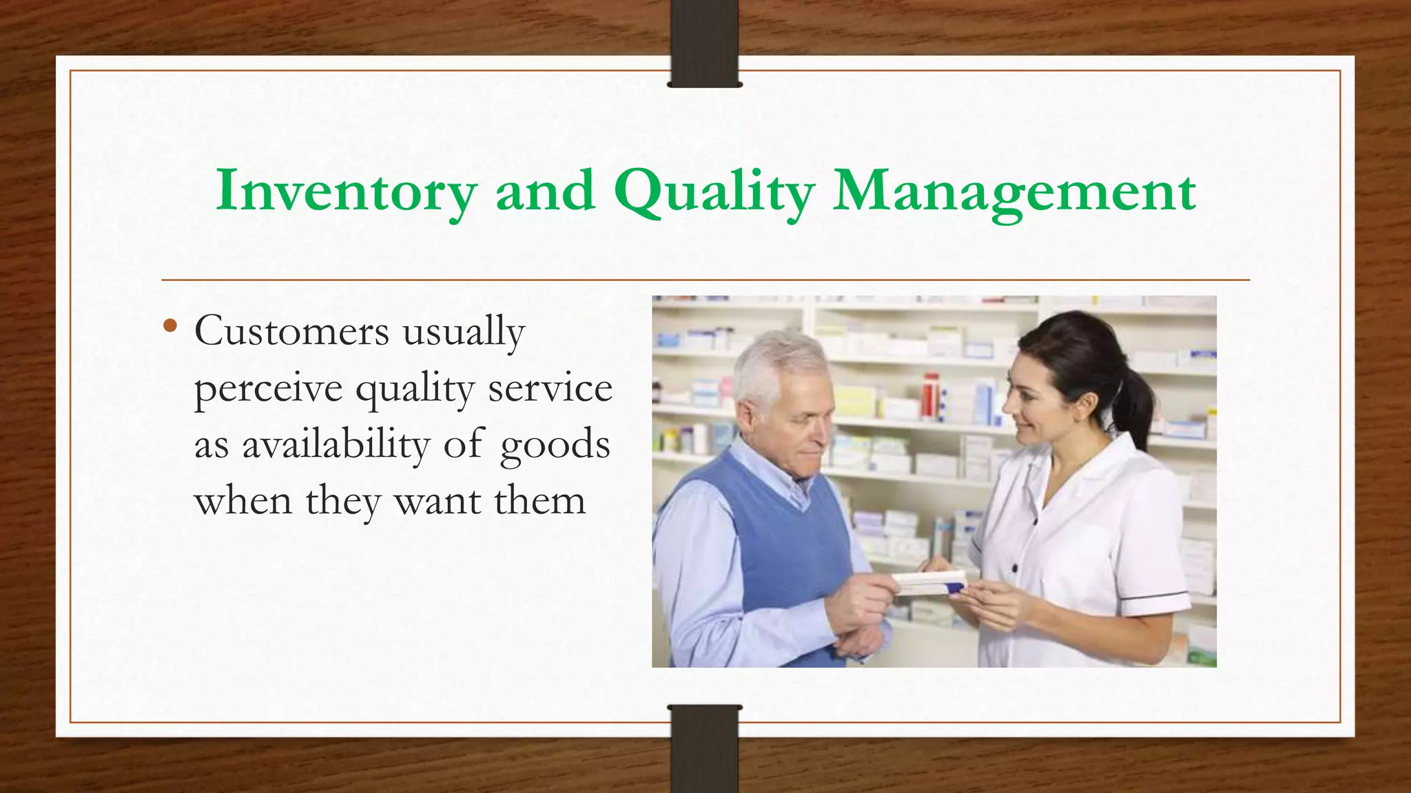 Inventory management of a hospital pharmacy | PPTX