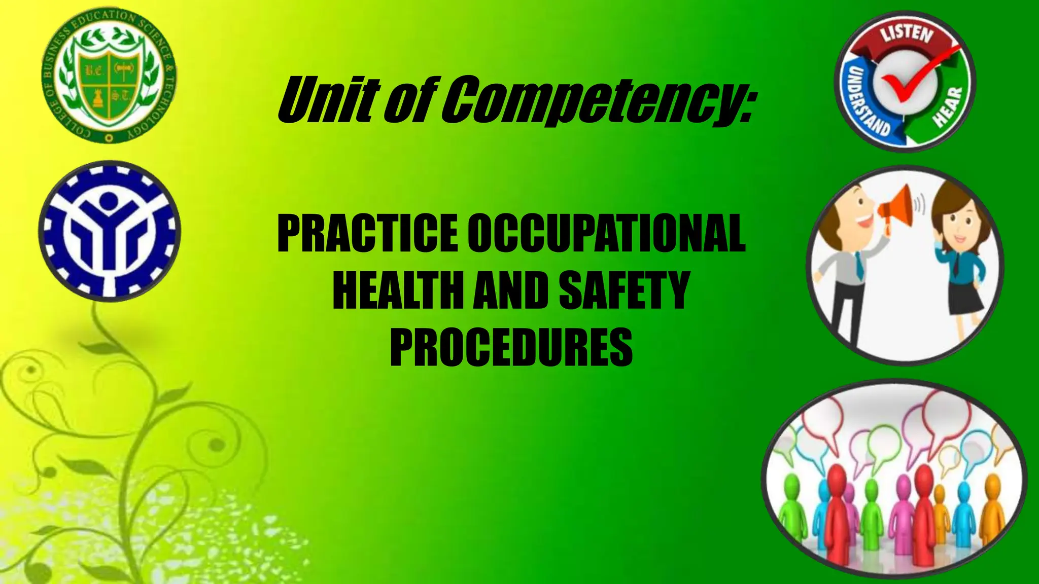 Occupational Health and Safety Protocols | PPTX