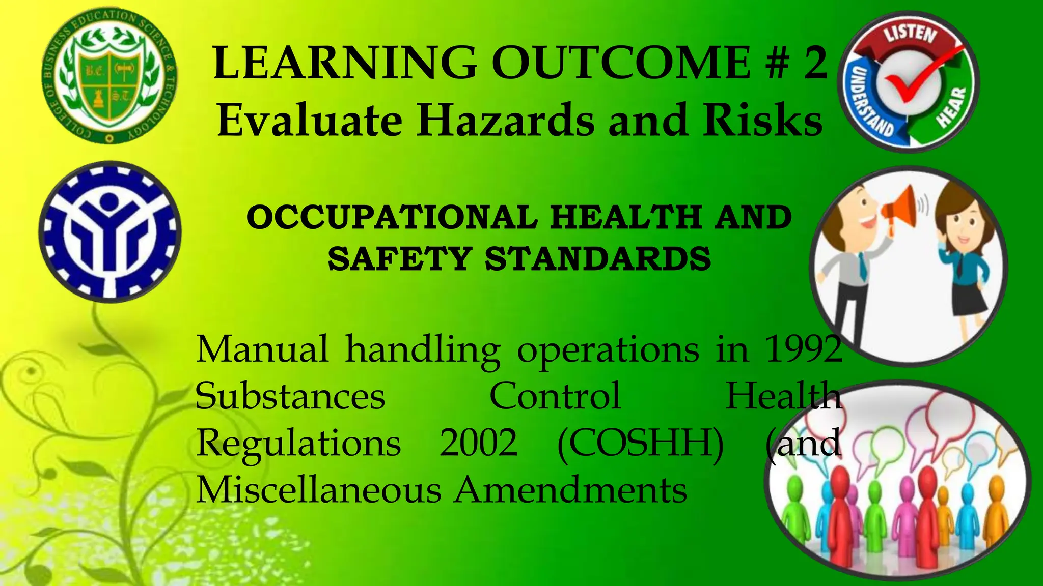 Occupational Health and Safety Protocols | PPTX
