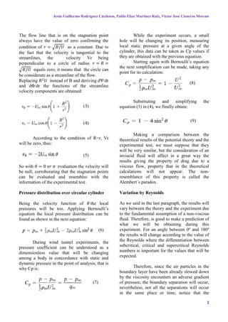 Practice 1 flow around cylinder | PDF