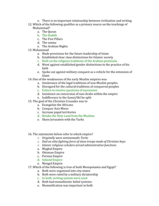 Practice ap me test questions | DOCX