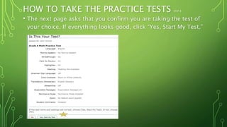Practice CAASPP Directions in PPT | PPTX