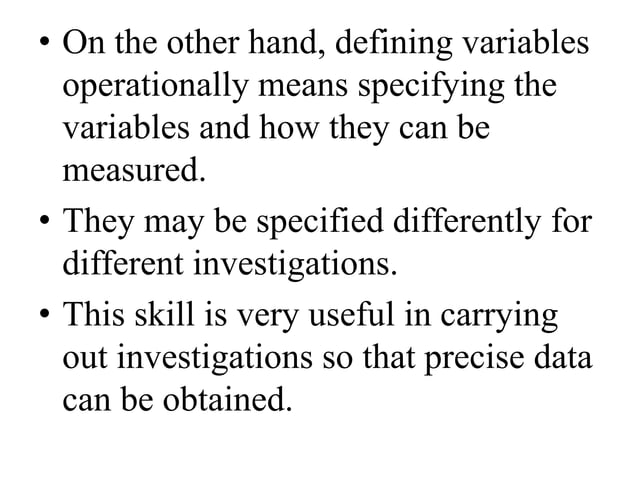 Practice defining operationally | PPT