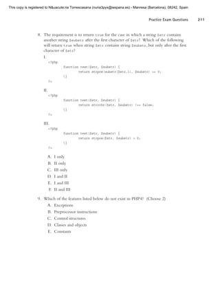 Practice exam php | PDF