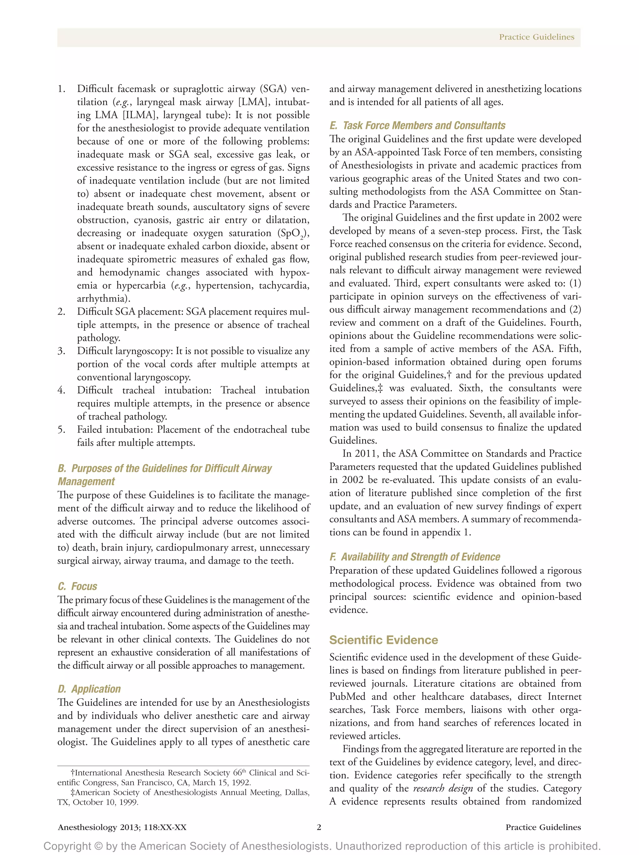 Practice guidelines for_management_of_the_difficult_airway_2013 | PDF