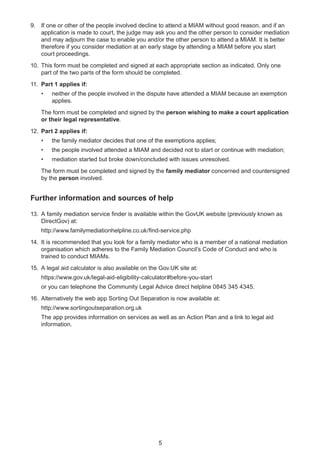 Practice guidelines mediation form | PDF