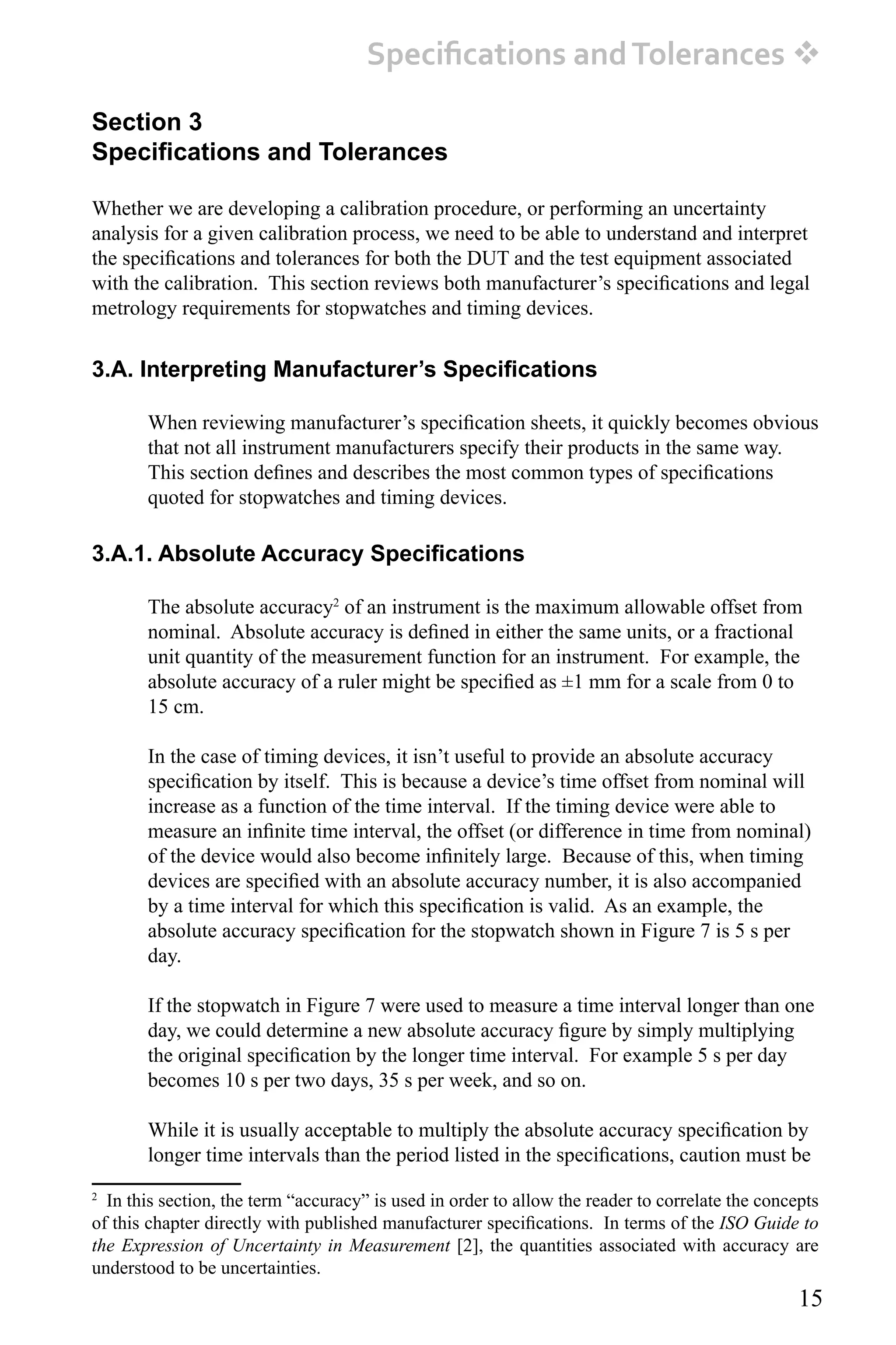Practice guide stopwatches and timer calibrations | PDF