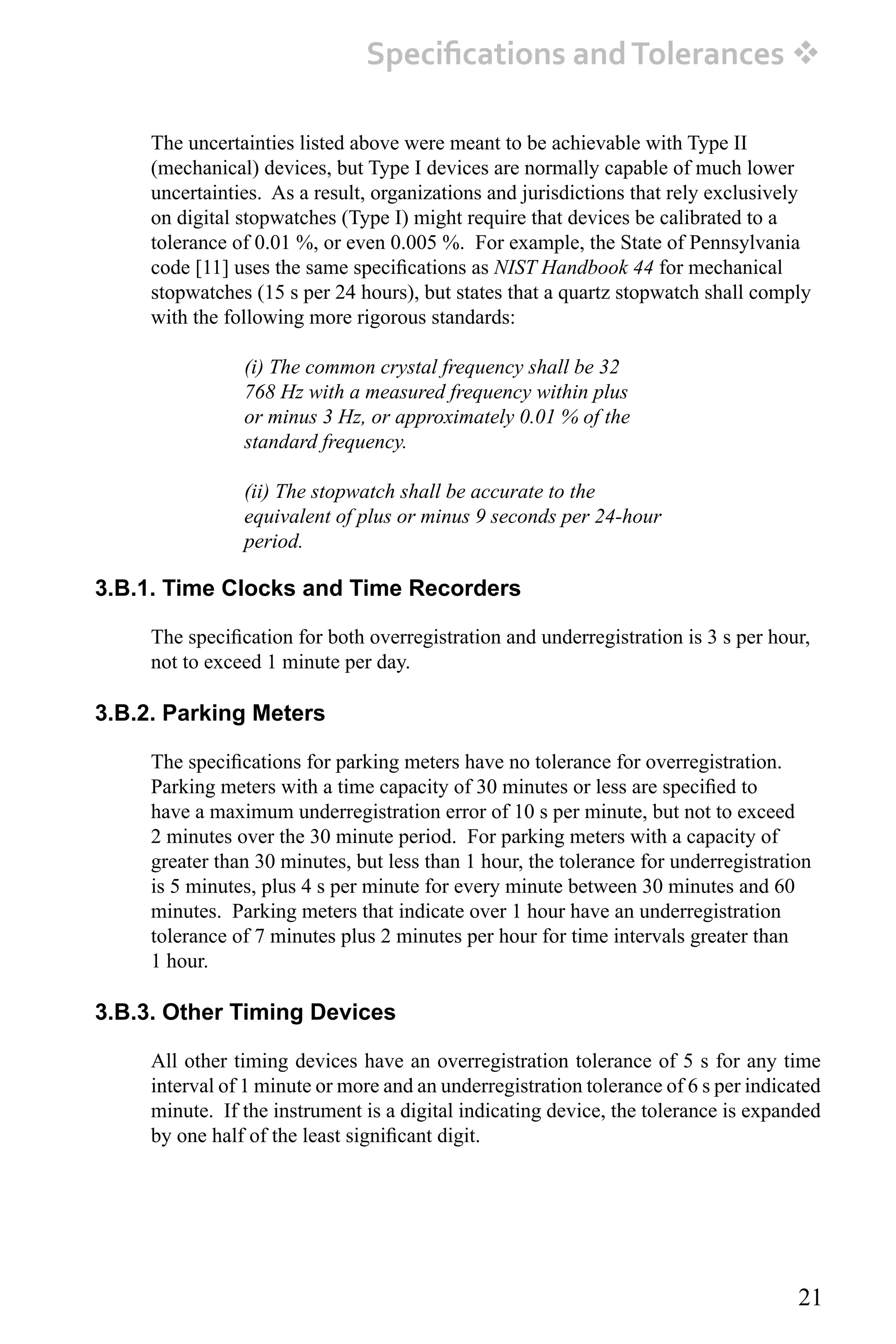 Practice guide stopwatches and timer calibrations | PDF