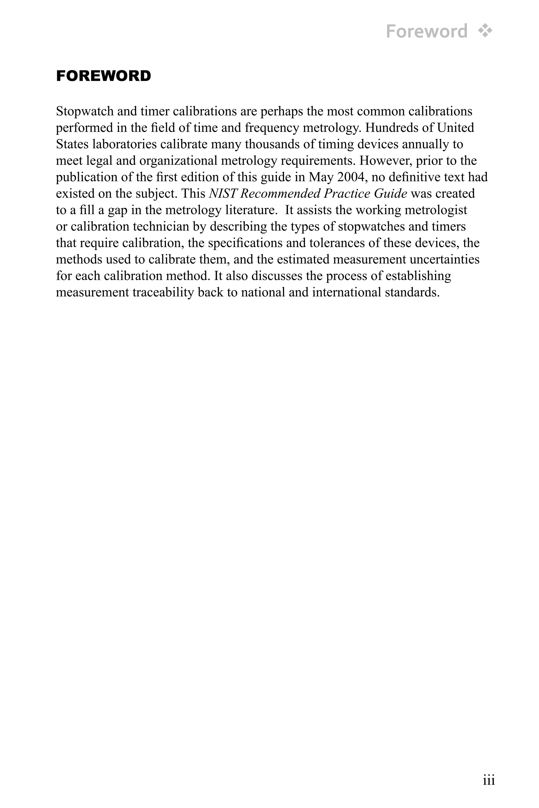 Practice guide stopwatches and timer calibrations | PDF