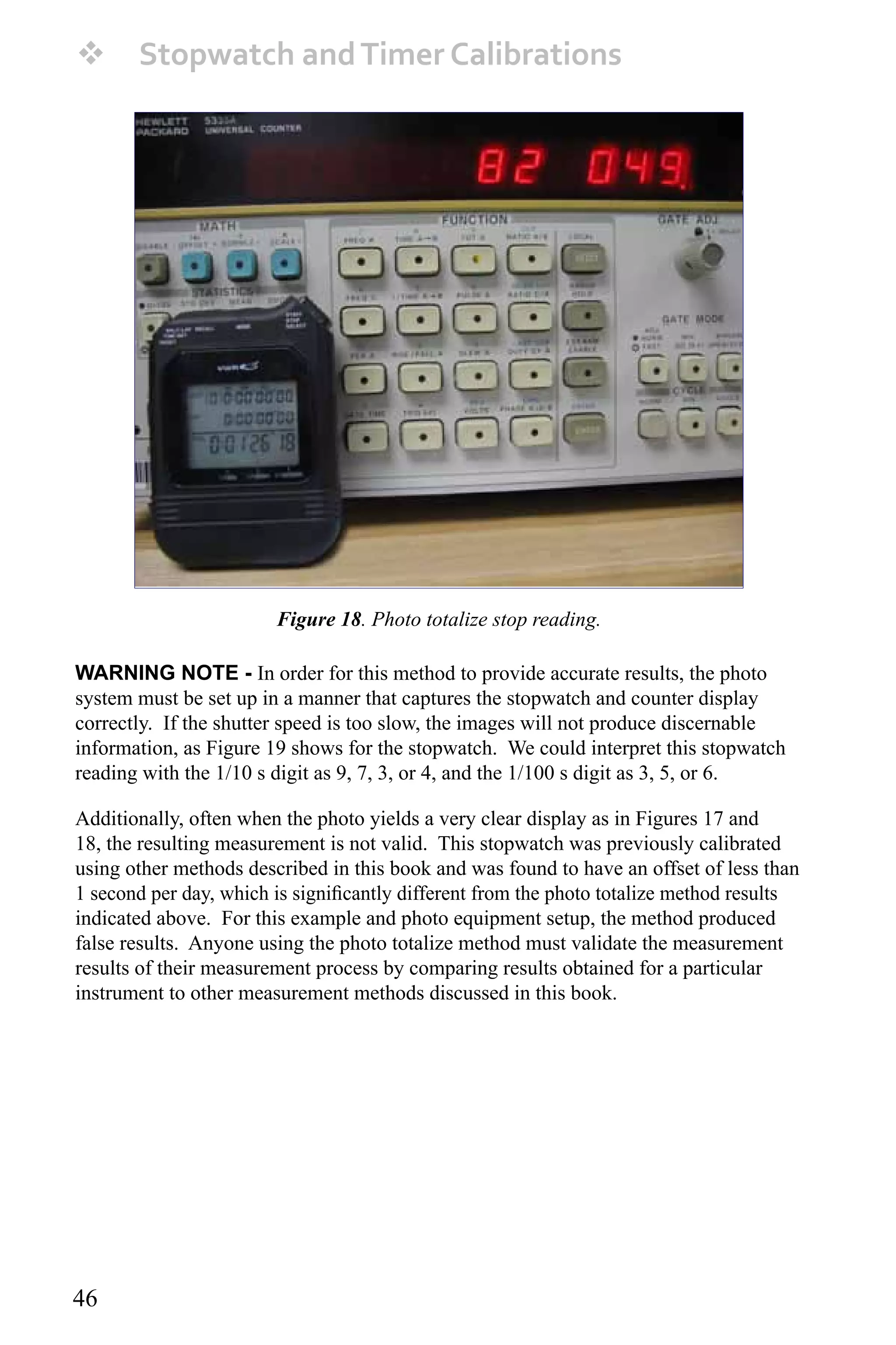 Practice guide stopwatches and timer calibrations | PDF