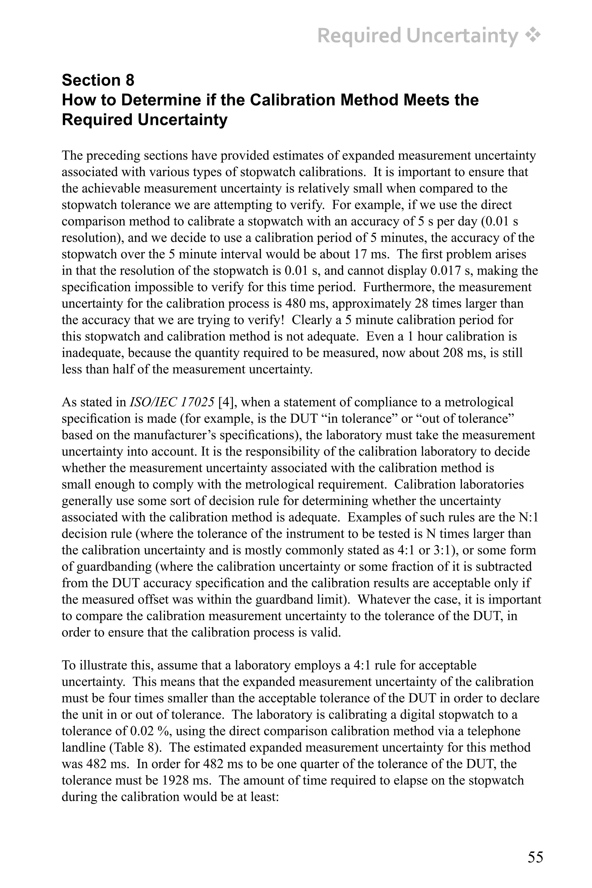 Practice guide stopwatches and timer calibrations | PDF