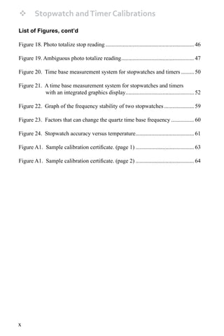 Practice guide stopwatches and timer calibrations | PDF