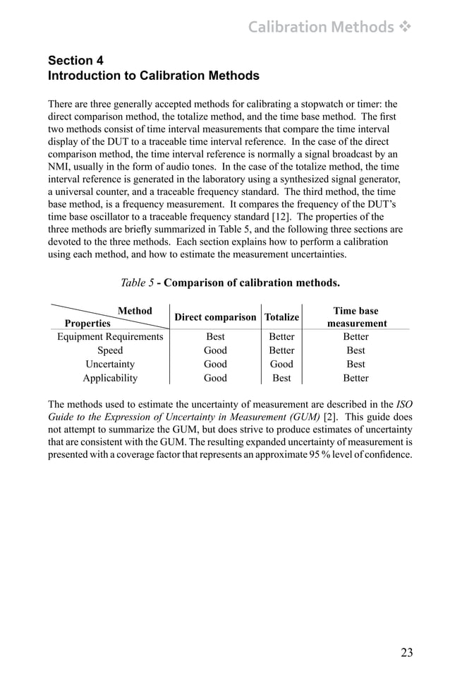 Practice guide stopwatches and timer calibrations | PDF