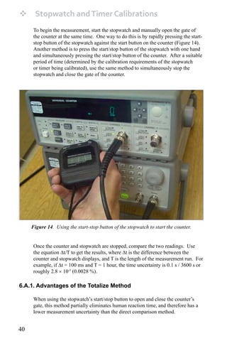 Practice guide stopwatches and timer calibrations | PDF