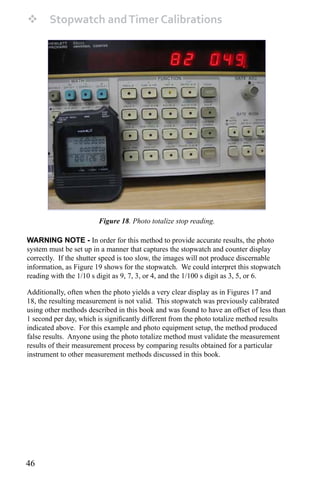 Practice guide stopwatches and timer calibrations | PDF