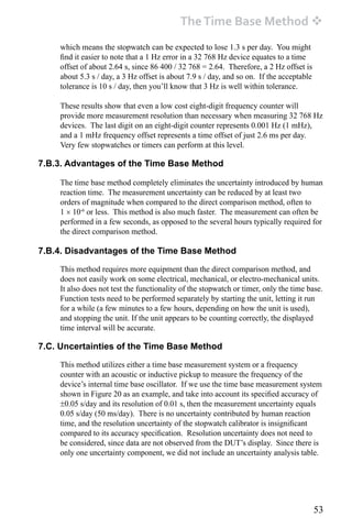 Practice guide stopwatches and timer calibrations | PDF